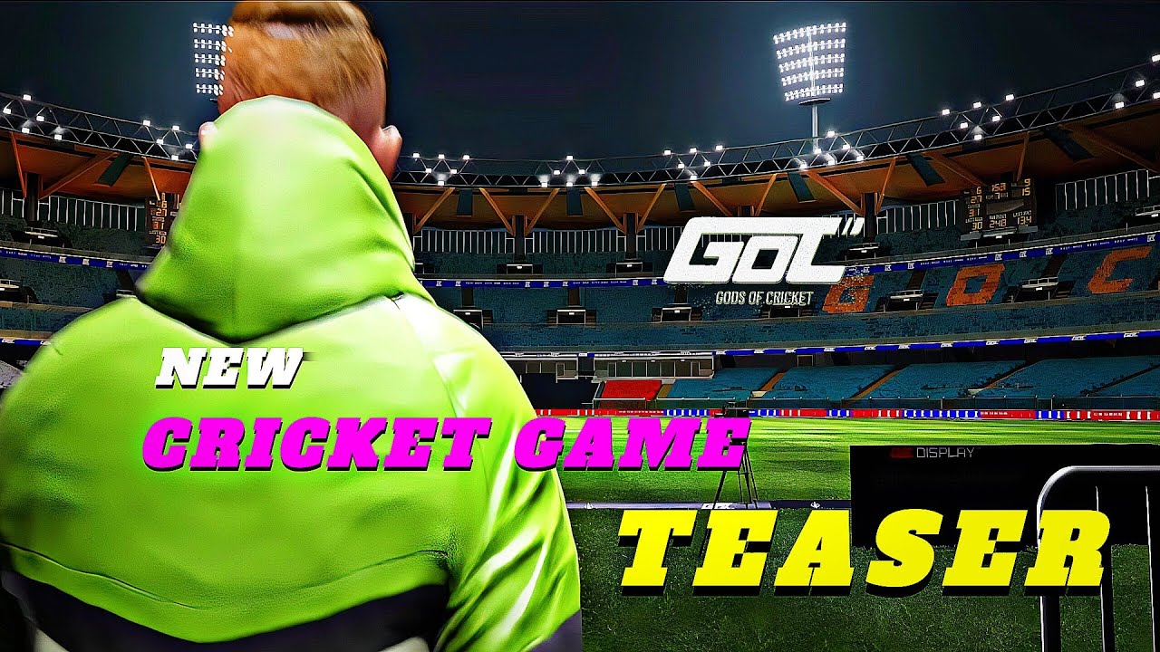 God Of Cricket Official TEASER 😱 New Cricket Game !!! Better Then Real ...