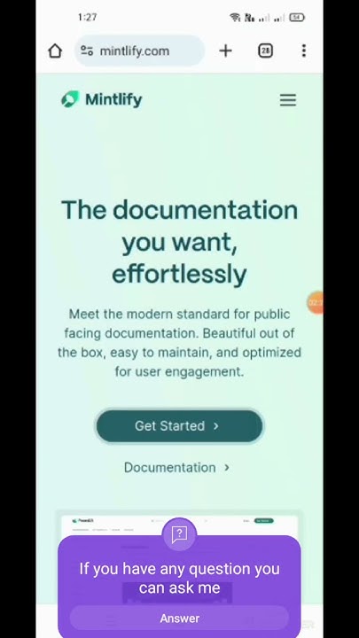 Mintlify AI Assistant for beautiful documentation. - YouTube
