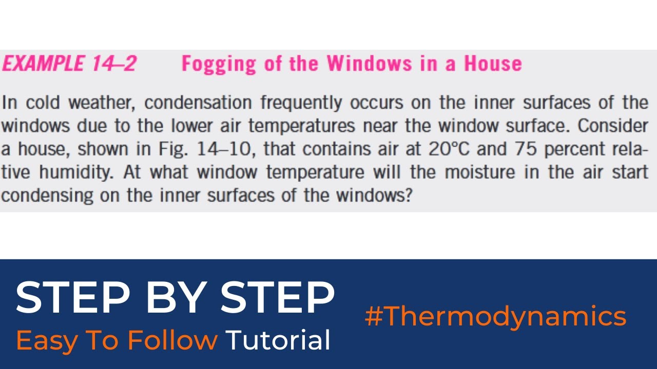 Relative Humidity | Dew Point Temperature - Example 14.2 - YouTube