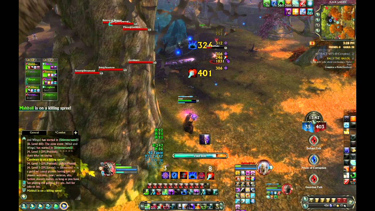 Rift Warlock PVP Black Garden - YouTube