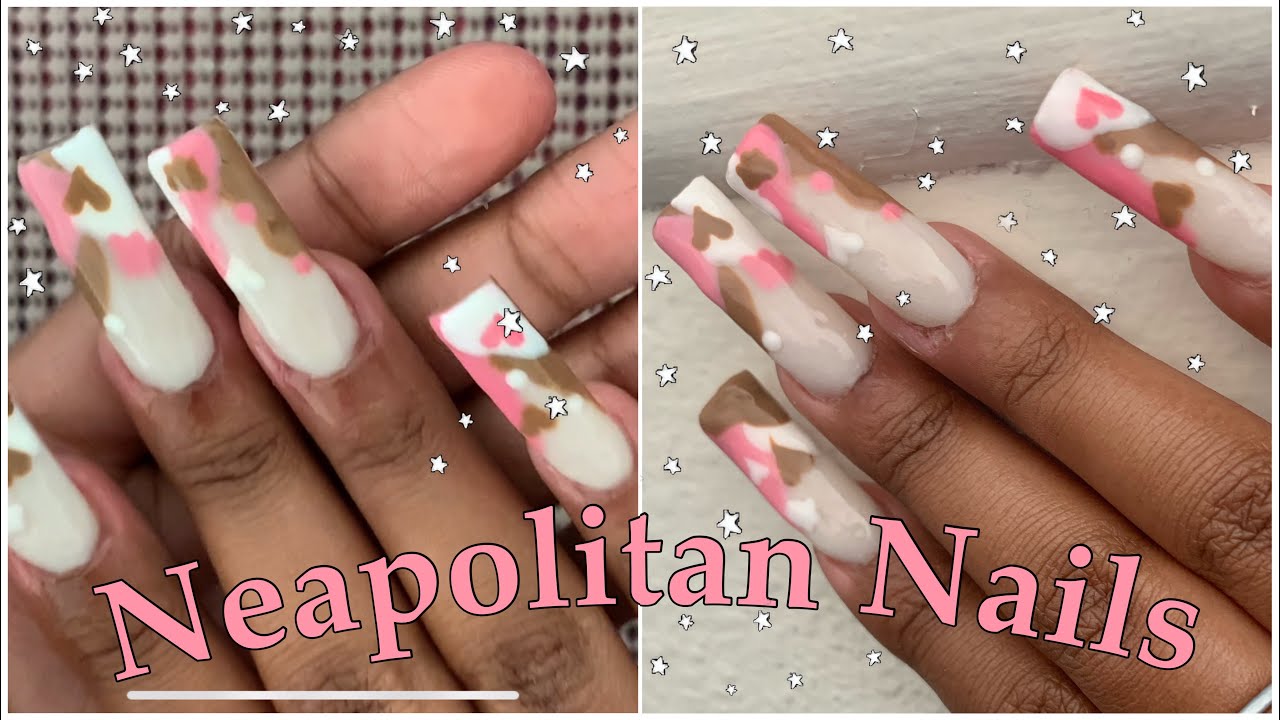 Neapolitan Nails||Dip Powder||Beginner Friendly - YouTube