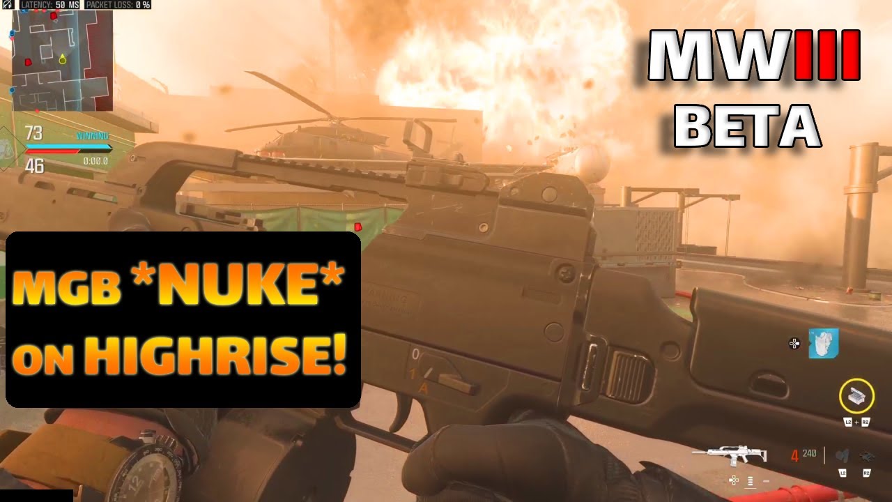 WORLDS FIRST!? MGB *NUKE* ON HIGHRISE! MW3 Beta PS5 Gameplay (reverse ...