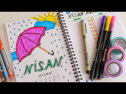BULLET JOURNAL NİSAN! - Plan With Me April 2018 - (Kendin Yap Ajanda)