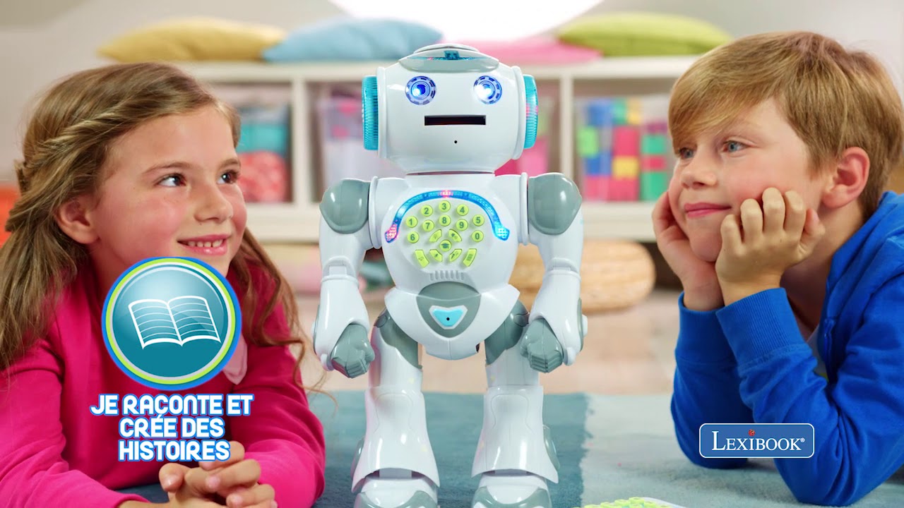 ROBOT PARLANT TELECOMMANDE EDUCATIF POWERMAN MAX - YouTube