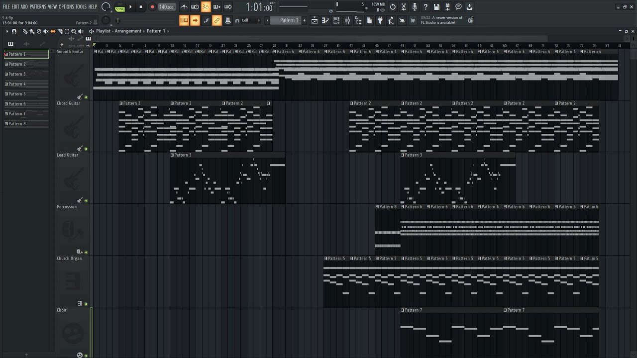 making a song in 5/4 with ultimate guitar soundfont - YouTube