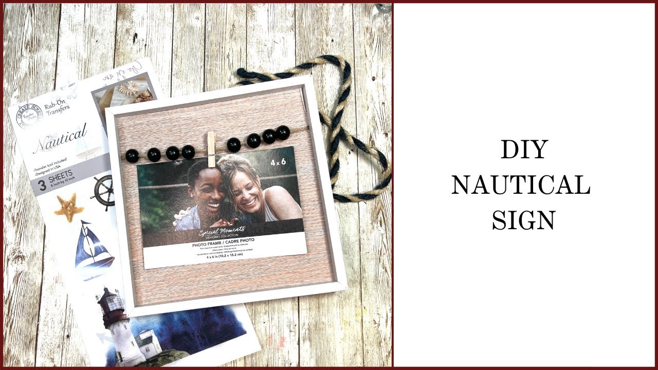 DIY Nautical Sign || Nautical Decor || 1 Quick Craft - YouTube