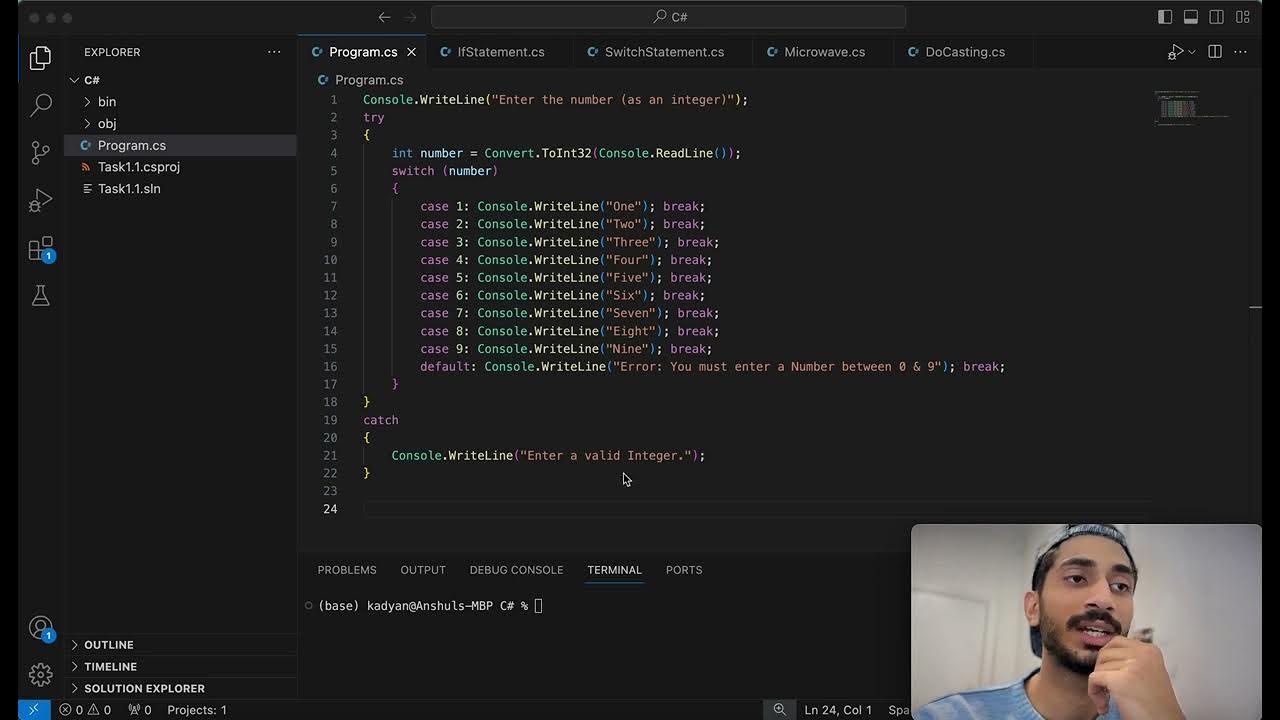 Task 1.1P Switch Statement - YouTube