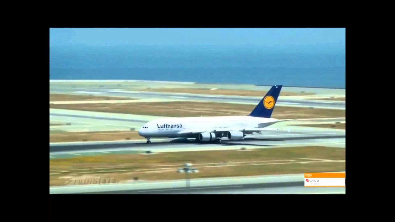 A380 Pilots View Landing - YouTube