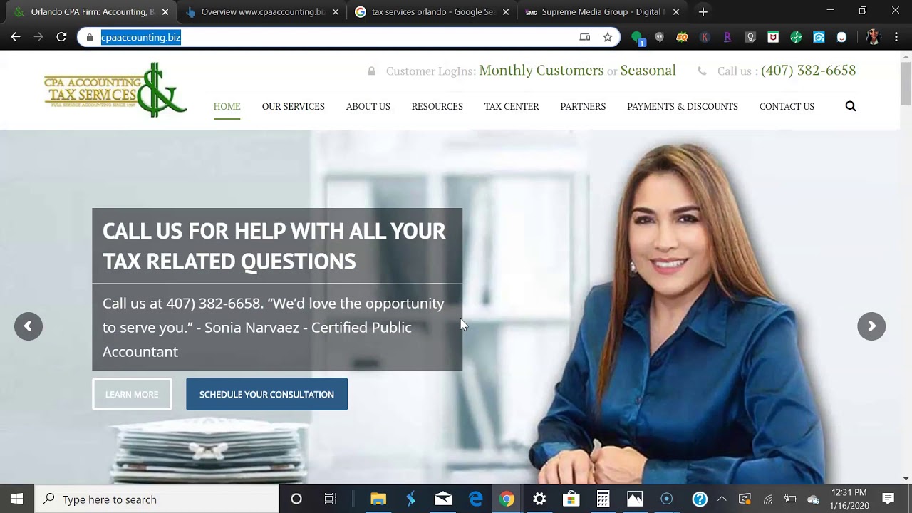 CPA Accounting Tax Services - Tax Services Orlando - YouTube