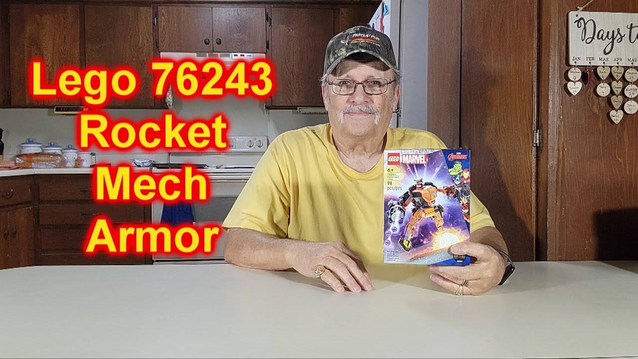 LEGO 76243 Marvel Rocket Mech Armour Superhero Action Figure Speed ...