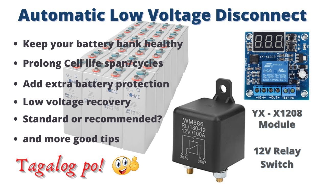 LVD Module + Mechanical Relay on DC Side Cut-Off Tutorial (TAGALOG ...