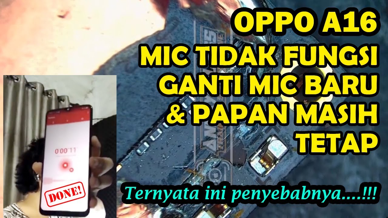 Oppo a16 mic tidak berfungsi - YouTube