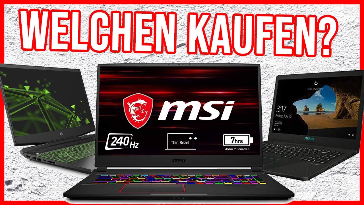 GAMING LAPTOP Vergleich 💻 DAS BESTE Gaming Notebook KAUFEN (600€ 2000 ...