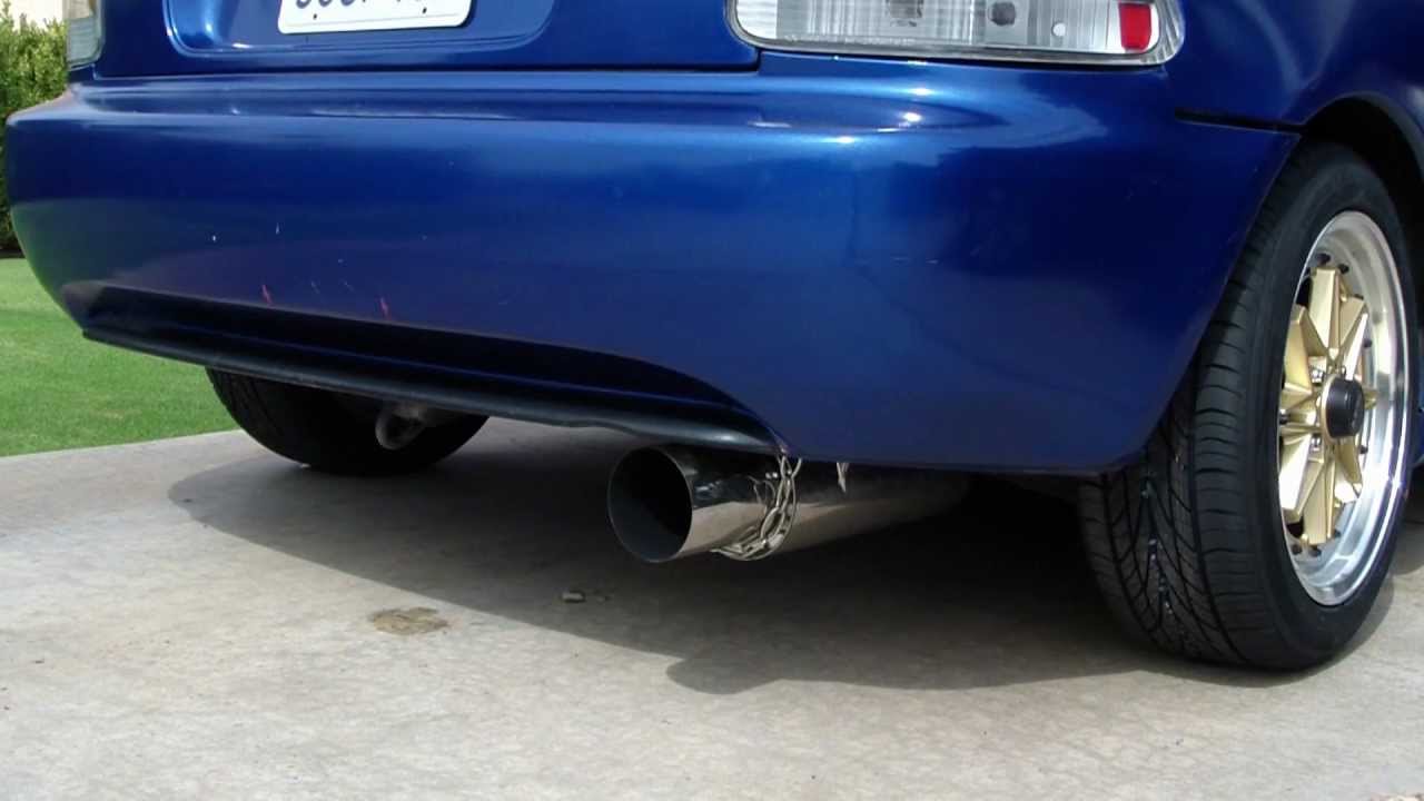 Del Sol Custom Exhaust with GReddy RS Muffler (Non Resonated vs ...