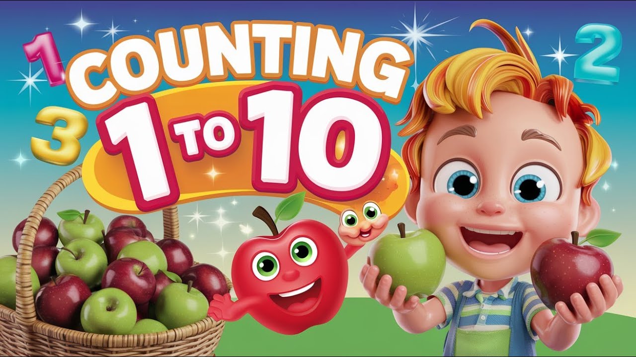 Counting 1 To 10 | Fun Apple Counting for Kids | Learn Numbers 1-10| # ...