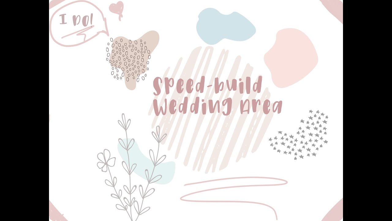 Wedding Area Speedbuild {Bloxburg Builds} Roblox - YouTube