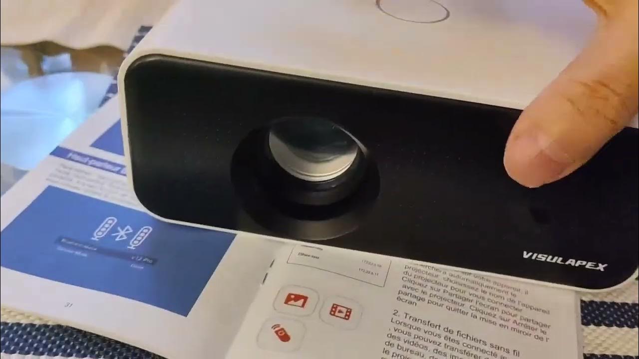 VISULAPEX V12pro Videoprojecteur 4K Supporté, Android 11 0 intégré, plus besoin de TV stick ...