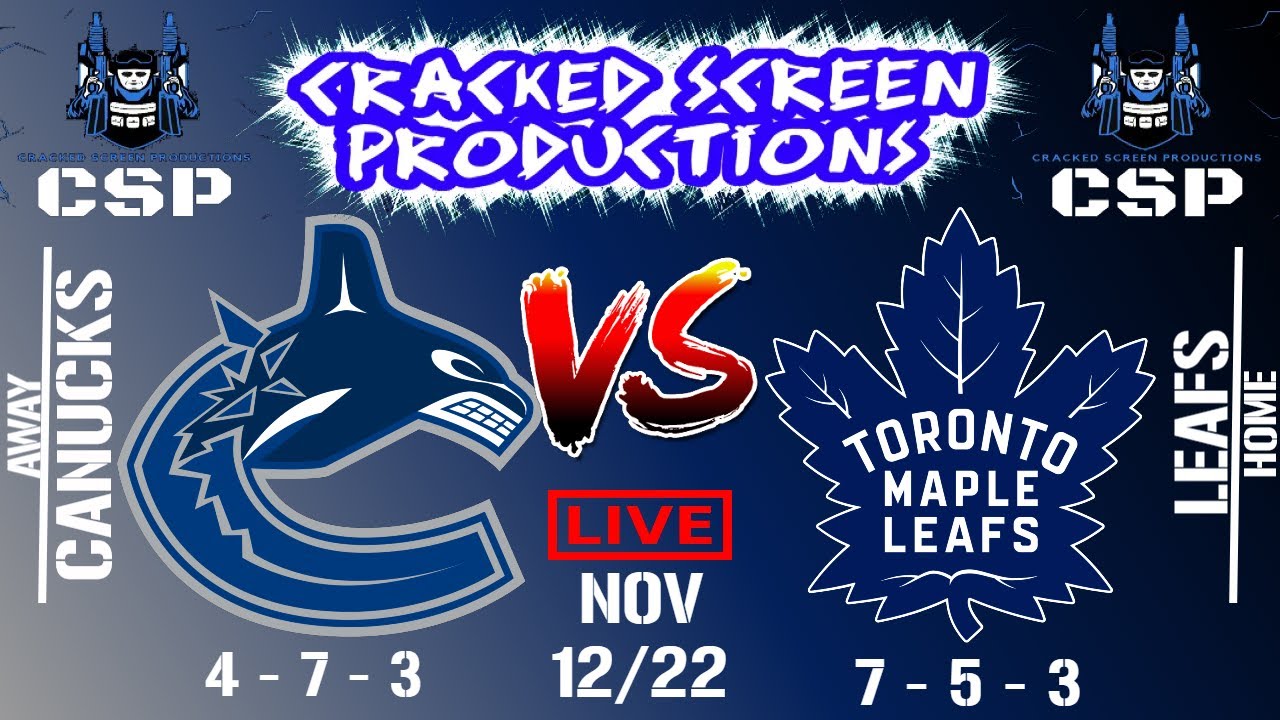 NHL 🔴ALL GAMES LIVE🔴 Vancouver Canucks at Toronto Maple Leafs Nov/12/22 ...
