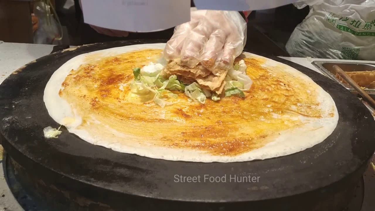 JianBing | Chinese breakfast recipe - YouTube