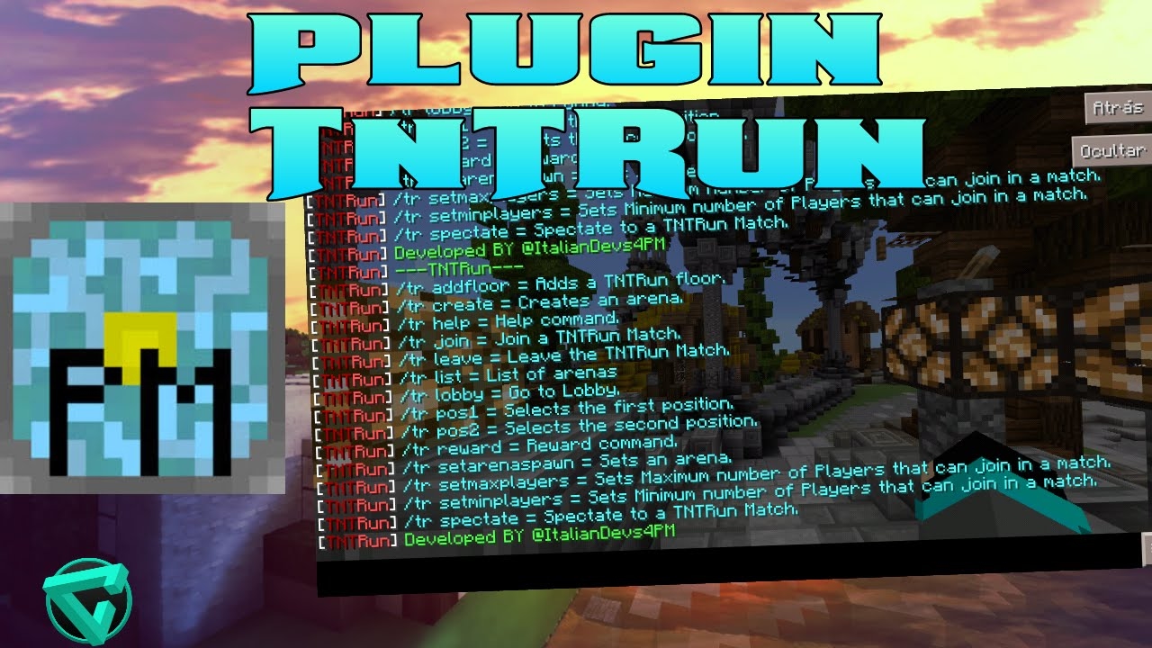 PocketMine TntRun Plugin + Map - YouTube