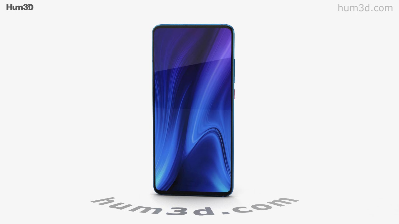 Xiaomi Redmi K20 Pro Glacier Blue 3D model by 3DModels.org - YouTube
