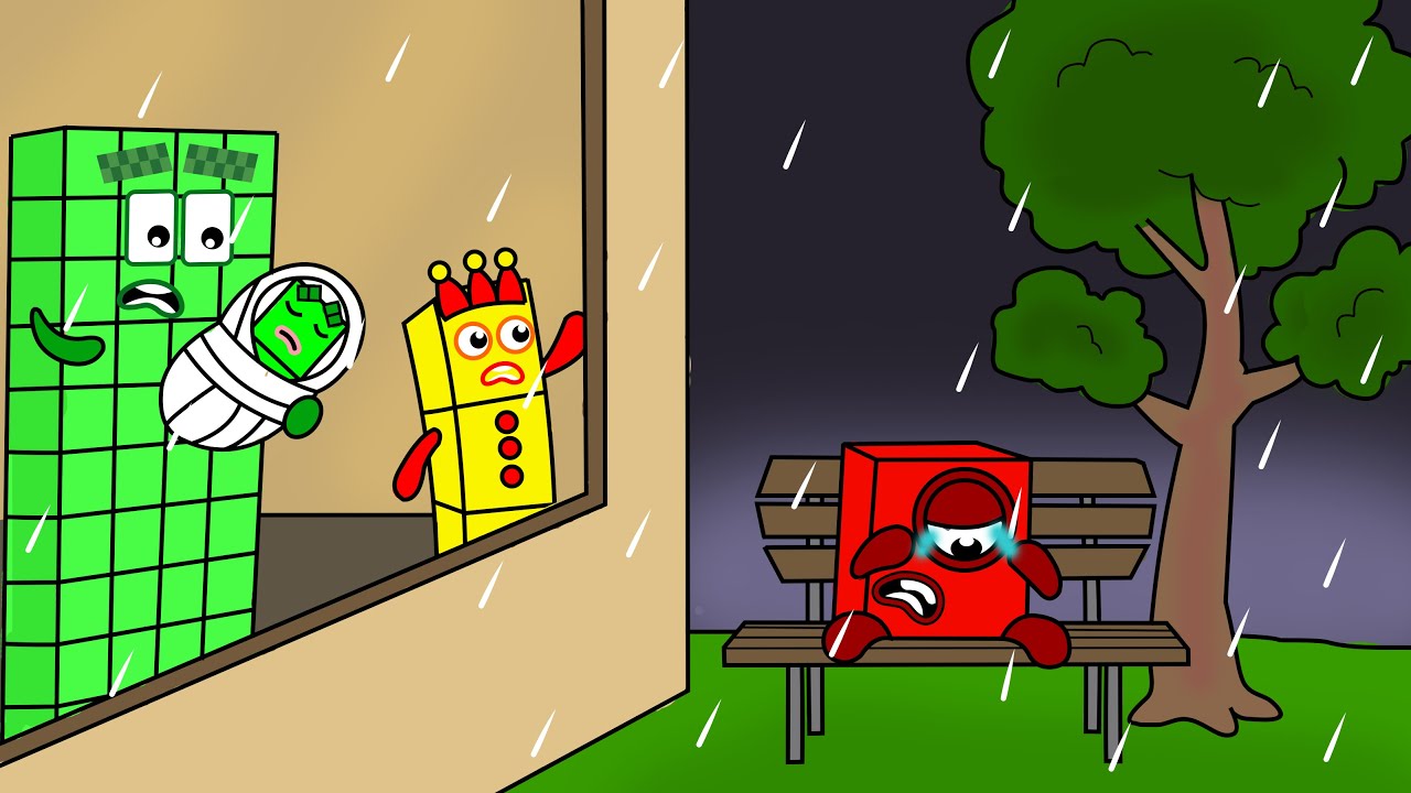 Numberblocks 3 cares about NB1 who is sad - Numberblocks Fanmade ...