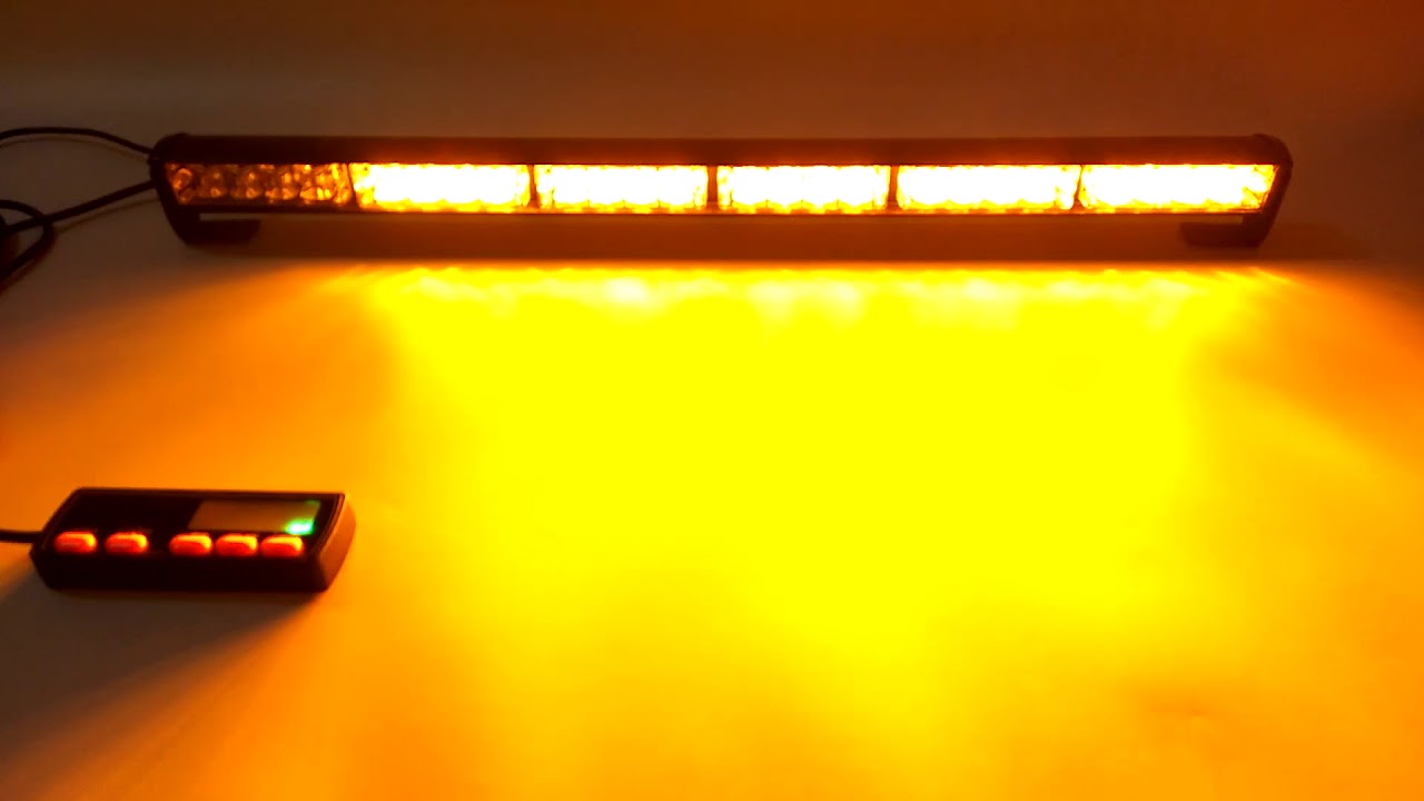 26" 24 LED Amber LED Strobe Traffic Directional Emergency Vehicles ...