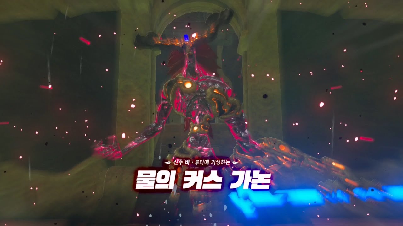 젤다 야숨 신수 바 루타에 기생하는 물의 커스 가논 Youtube