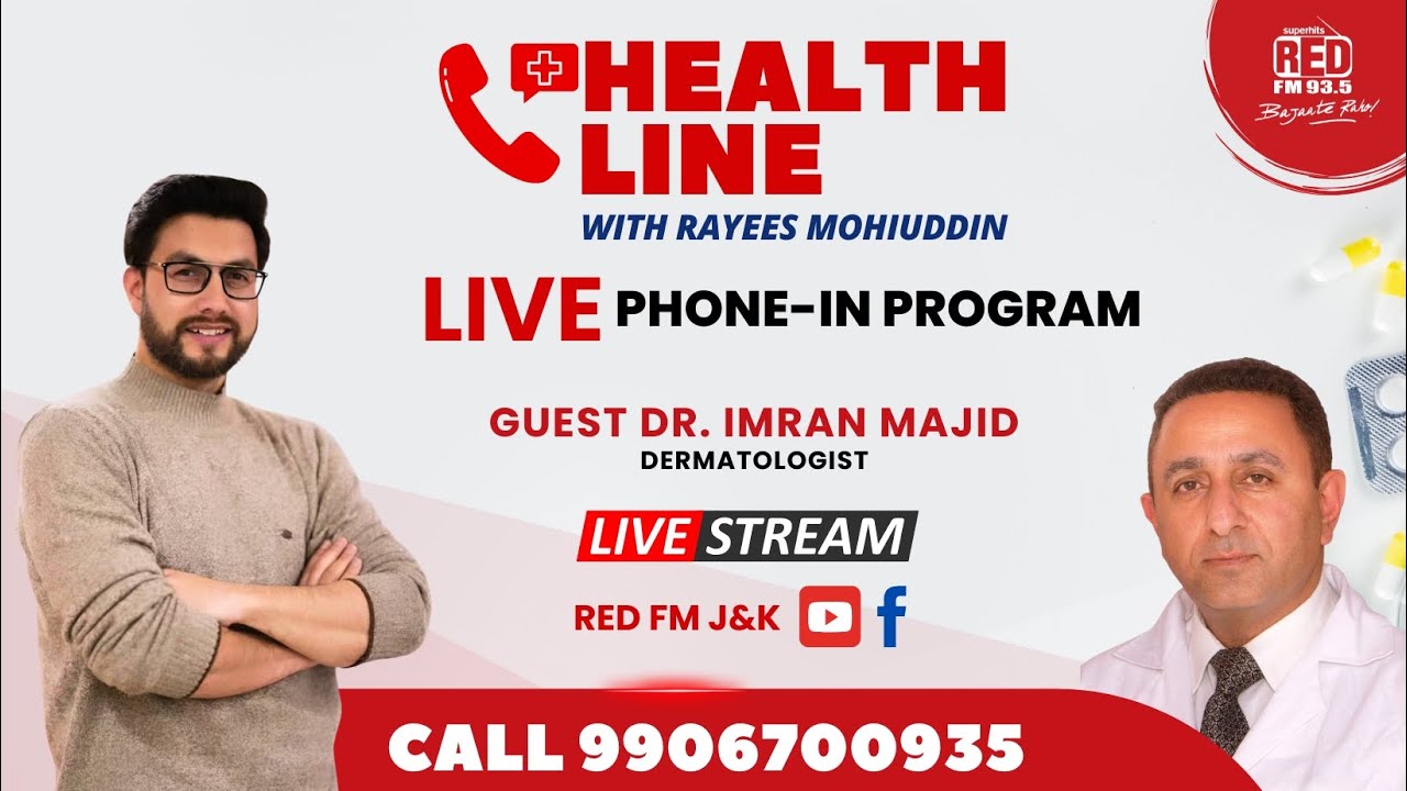 Health Line with Rayees Mohiuddin | Dr Imran Majid Dermatologist | Call ...