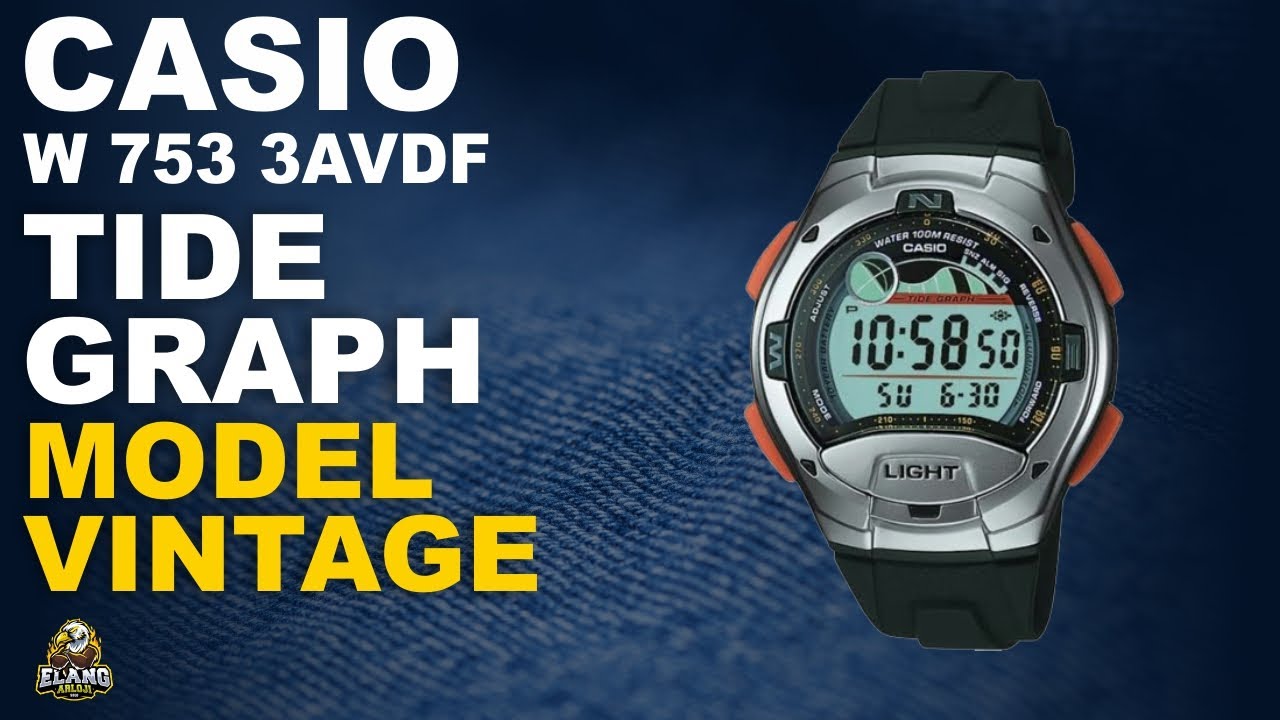 CASIO W 753 : JAM CASIO TIPE GRAPH MODEL VINTAGE TERBARU (2022) - YouTube