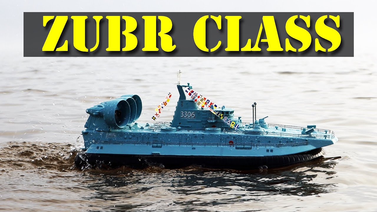 AMAZING! The RC Hobby ZUBR Class LCAC Warship Hovercraft - Review - HG ...