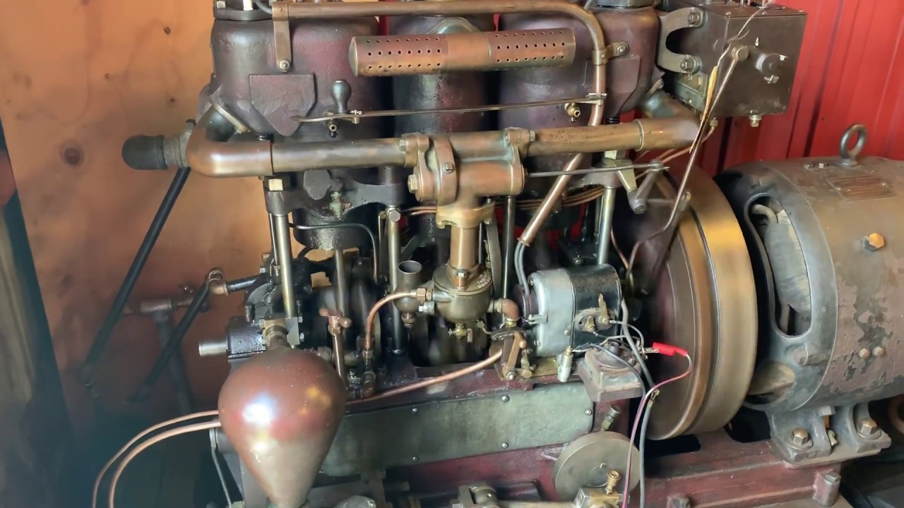 Standard Motor Construction Company marine engine. - YouTube