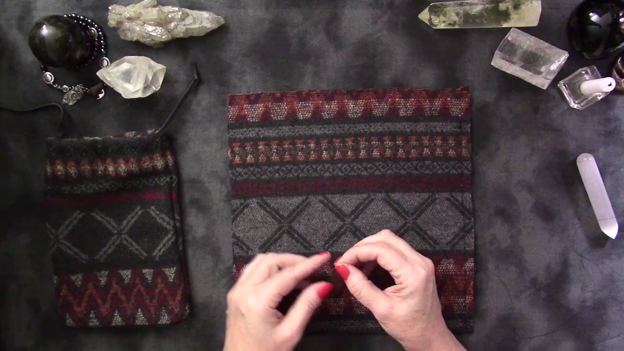 How to sew a bag and MINI GEOMANCY STICKS - YouTube