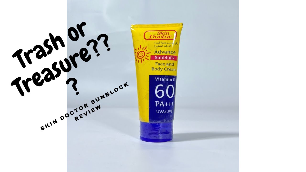 Skin Doctor Sunblock Cream | Product Review - YouTube