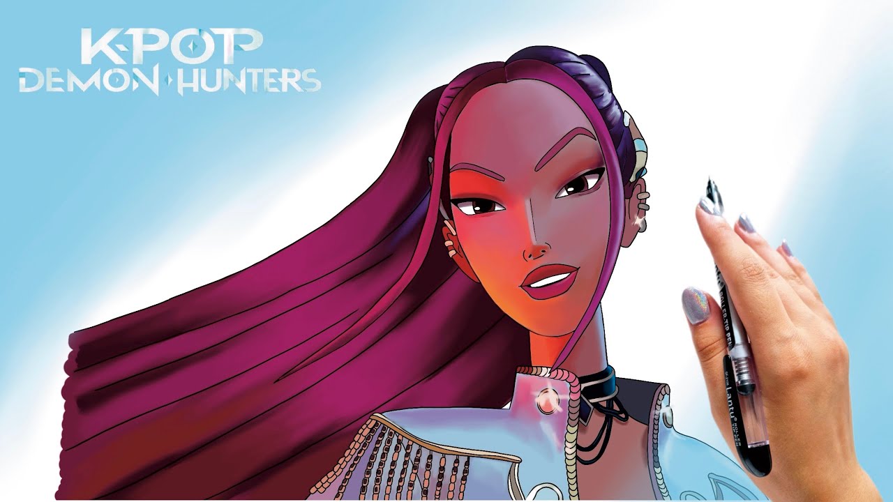 How to draw Mira from K-Pop Demon Hunters - Step by Step - YouTube