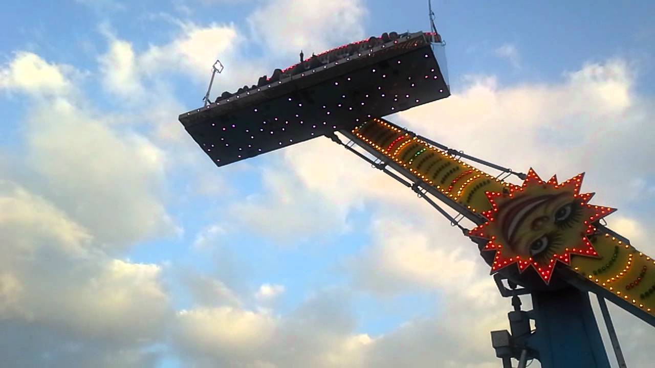 Crazy ride at the fair called the rainbow - YouTube