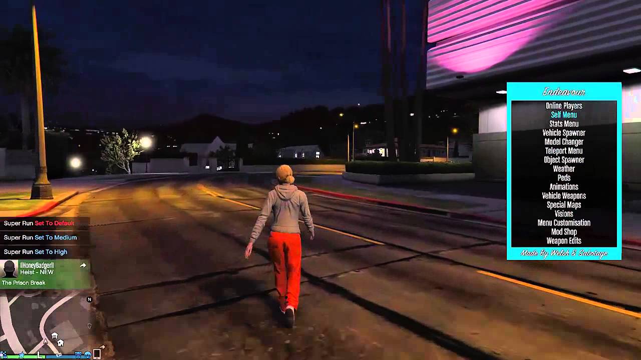 GTA 5 Online: Hacking with Endeavour 1.7 (Cracked) - YouTube