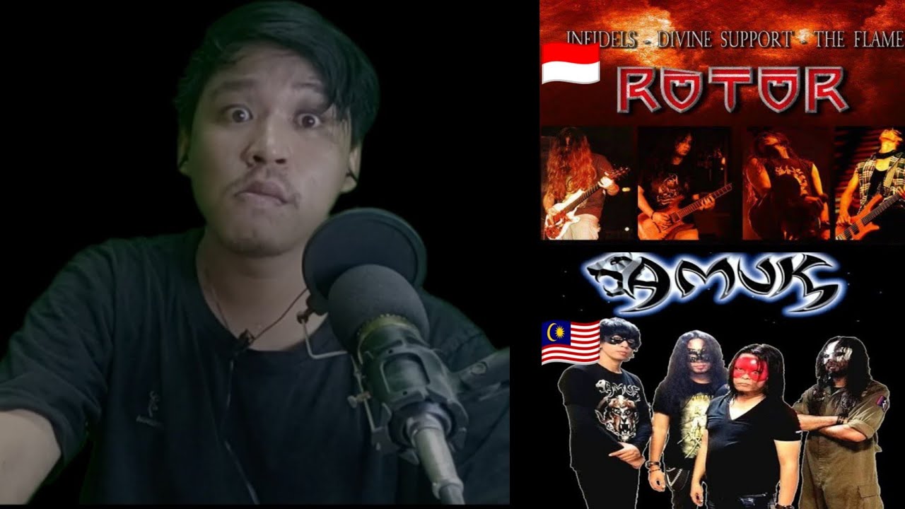 reaction|| dua legend band rock metal Indonesia (Rotor)🇮🇩 vs Malaysia ...