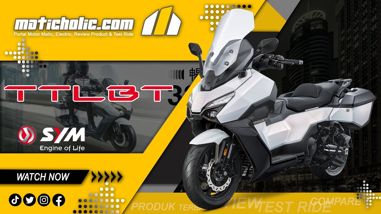 SYM TTLBT 508 2025 - MAXI SCOOTER GRAND TOURING DENGAN PERFORMA TANGGUH! - YouTube