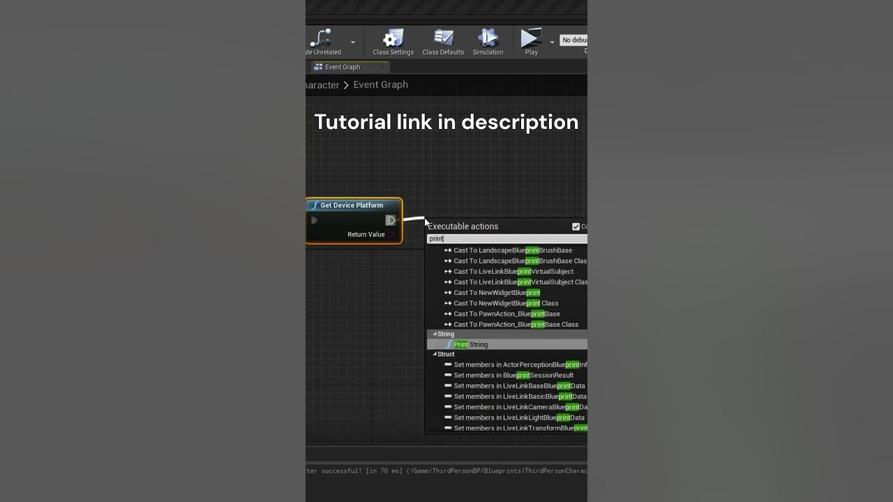 Unreal Engine Tutorial | Get Device Platform Name For All Platforms |#gamingengine # ...
