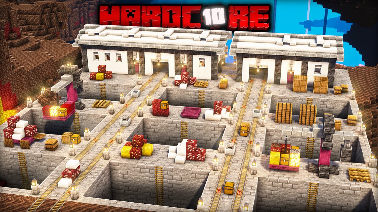 I Started a NETHER MINING OPERATION in Minecraft Hardcore - YouTube