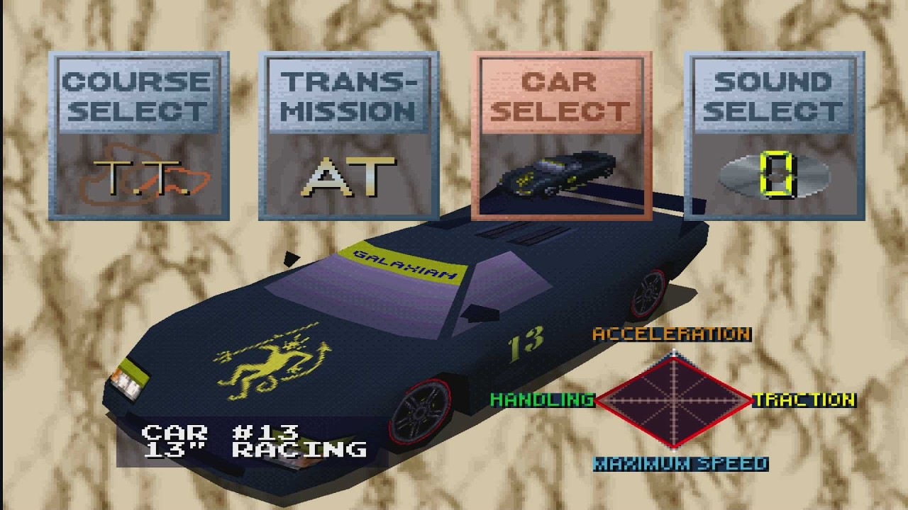 Ridge Racer - 13th Racing Devil Showcase (PS1: NTSC U/C via PS4/PS5 ...
