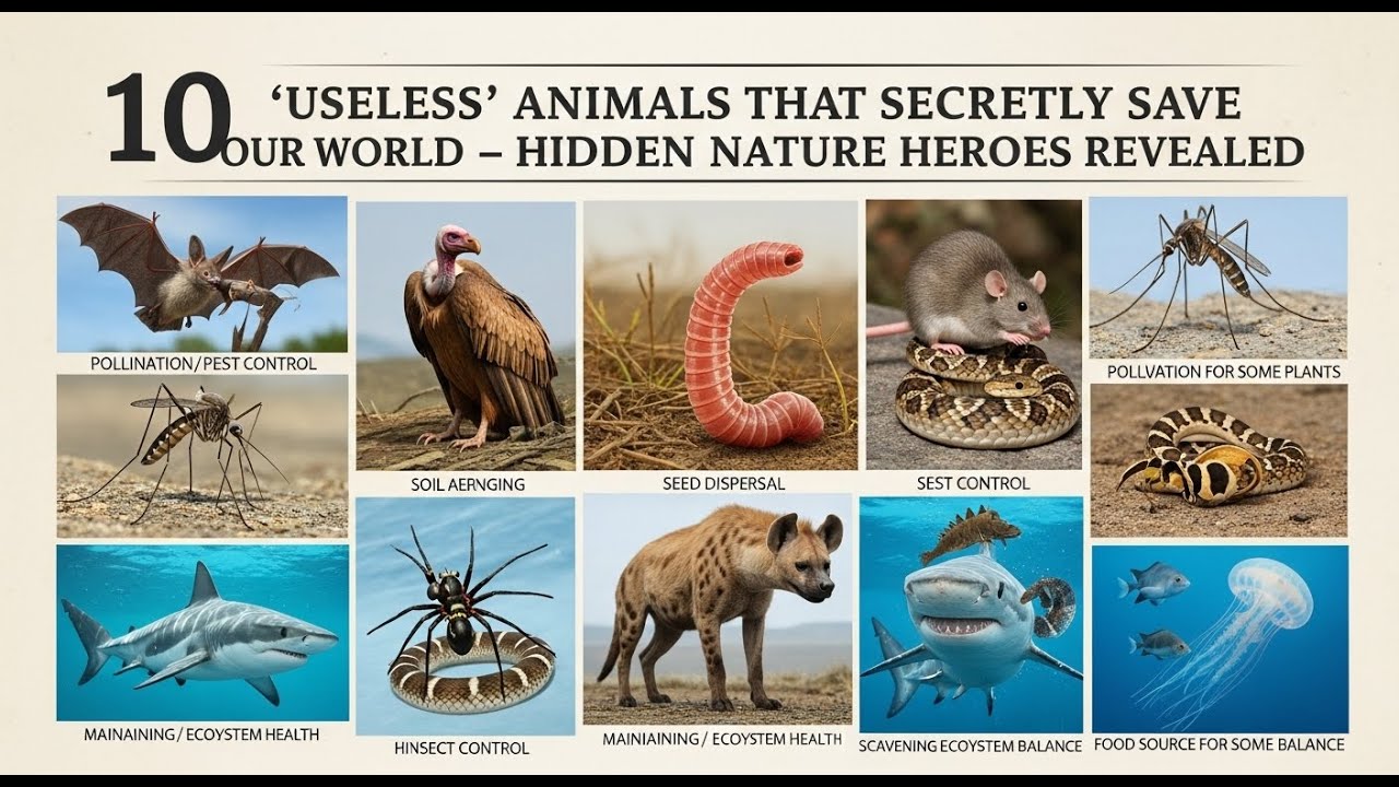 10 ‘Useless’ Animals That Secretly Save Our World - Hidden Nature ...