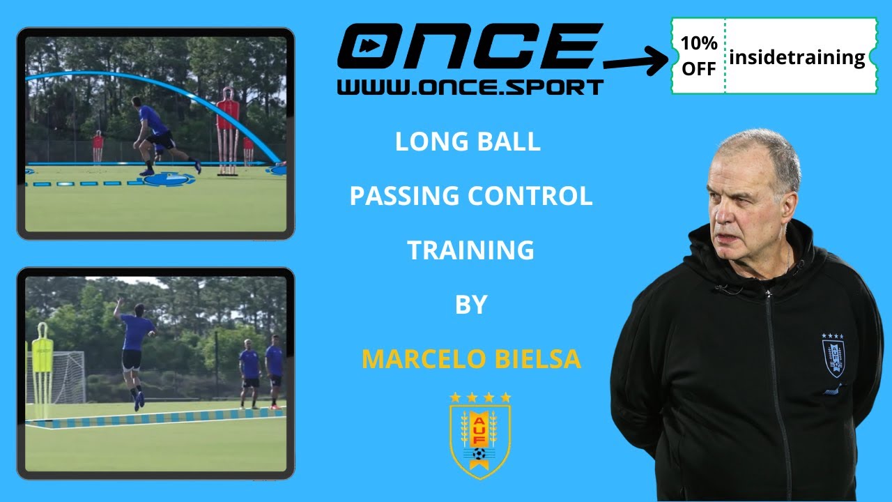 Uruguay - long ball passing control drill by Marcelo Bielsa - YouTube