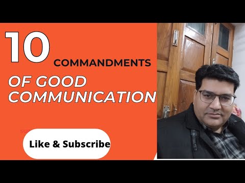 10 Commandments of Good Communication - YouTube