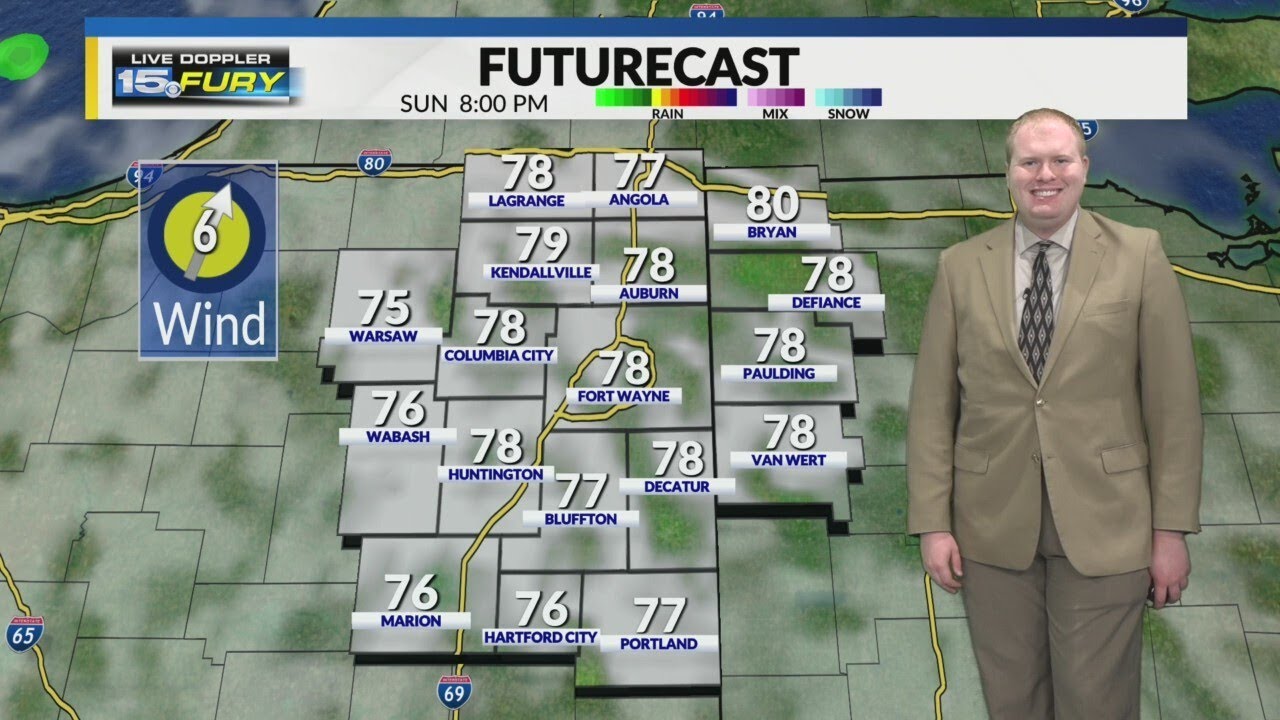 Tracking a few more showers Sunday night - YouTube