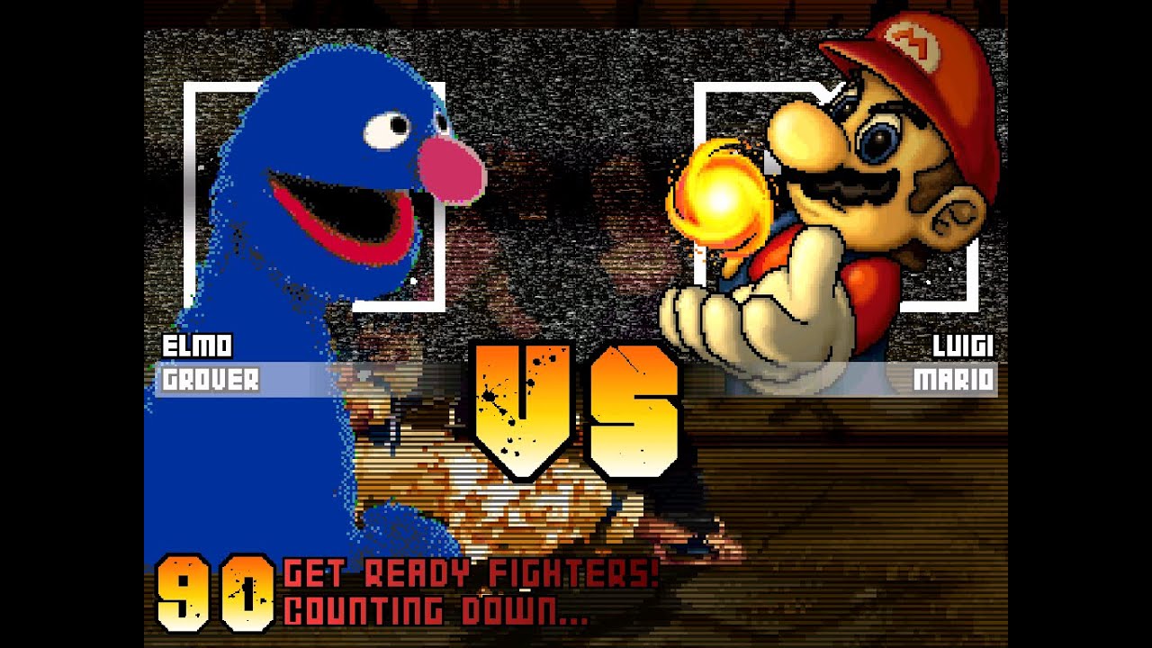 JimmySonic Mugen #5 - Grover (me) & Elmo vs Mario & Luigi - YouTube