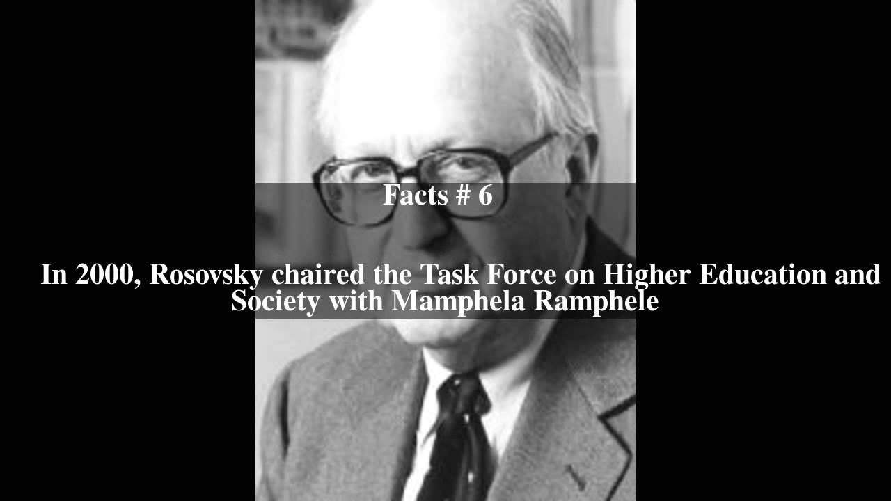 Henry Rosovsky Top # 12 Facts - YouTube