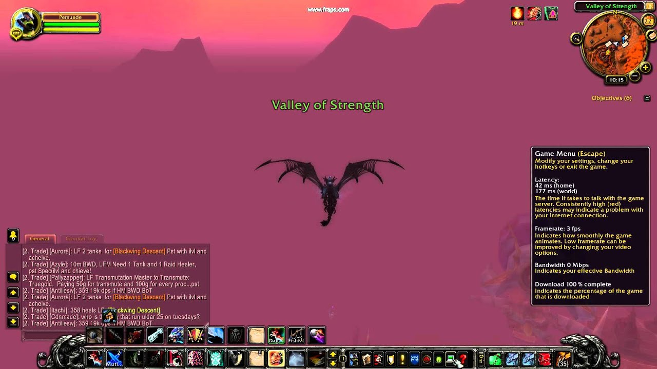 WoW freeze-ups/terrible FPS drops - YouTube