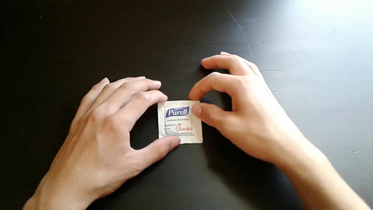 Purell Sanitizing Hand Wipe Moist Towelette REVIEW - YouTube